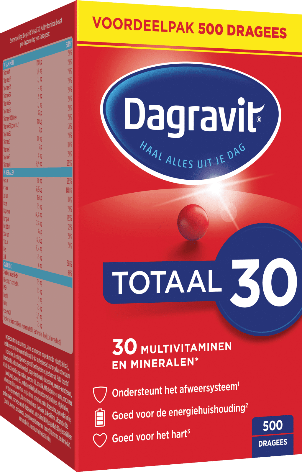 Totaal 30 Multivitaminen 500 dragees - Dagravit